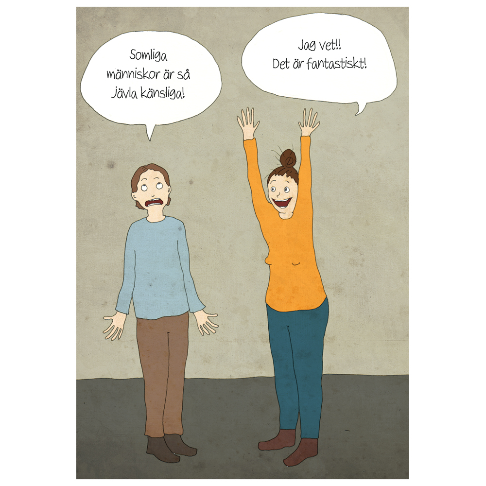 Magnet Hej hej vardag 'Känsliga'